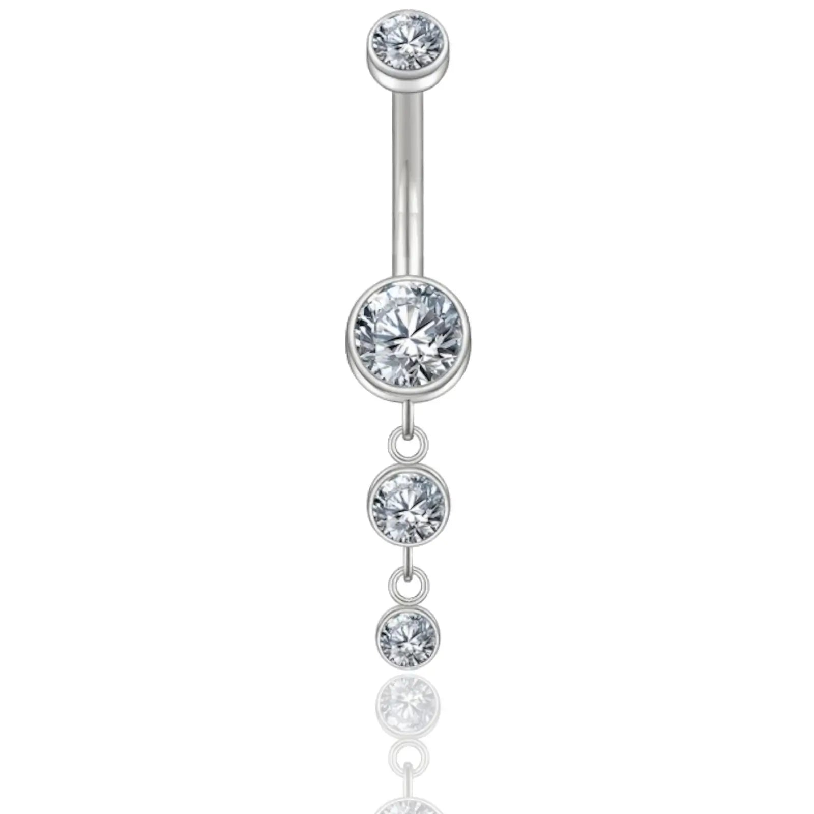 Piercing Nombril en Titane ASTM F-136 avec Zirconium Pendants - Vénus ...